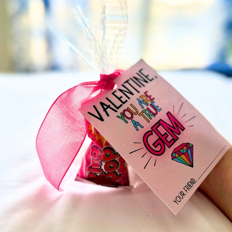 Valentine’s Day Gift Tags| You Are A True Gem| Candy Ring Tag ...