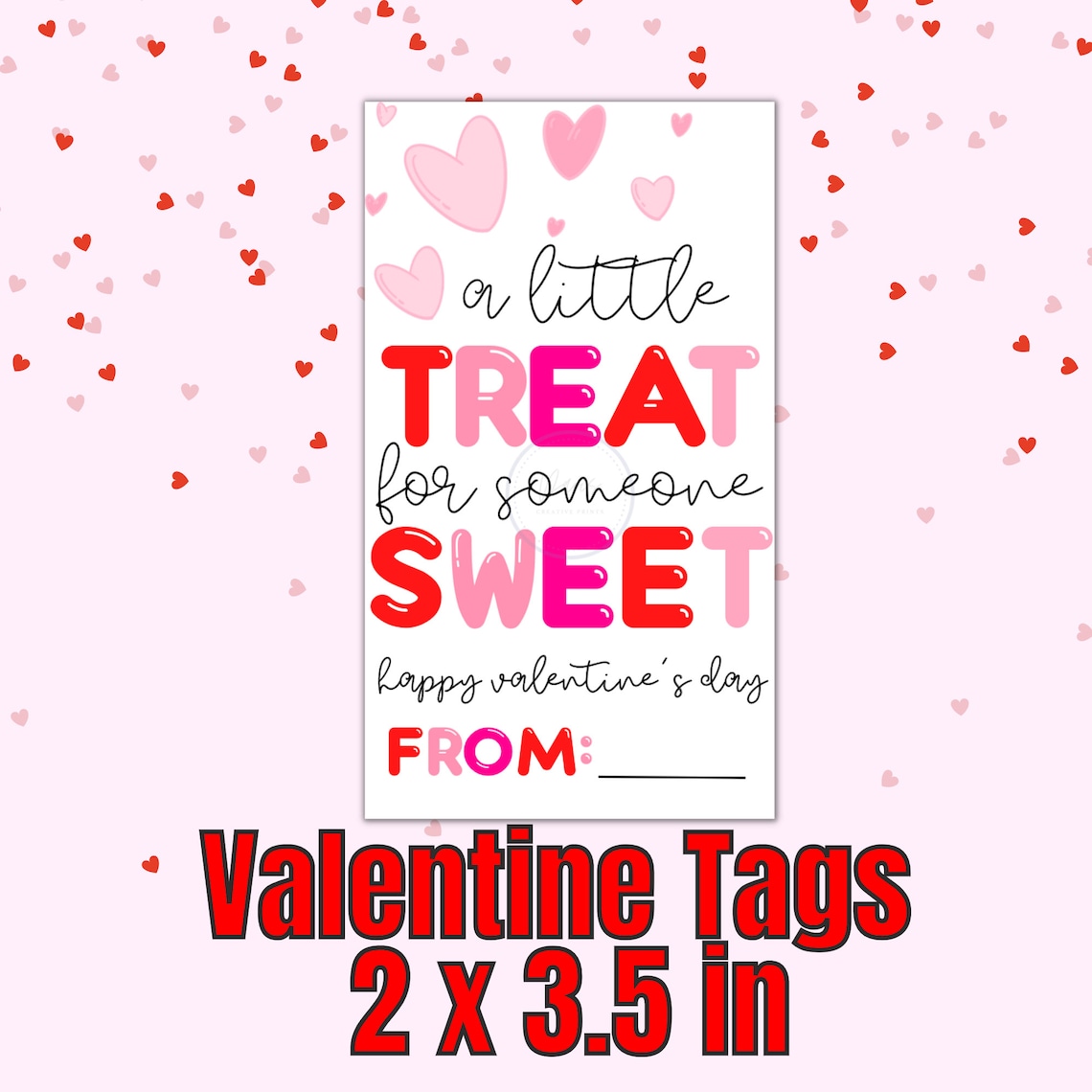 Valentines Day Gift Tags Valentine Cards A Little Treat for Someone ...