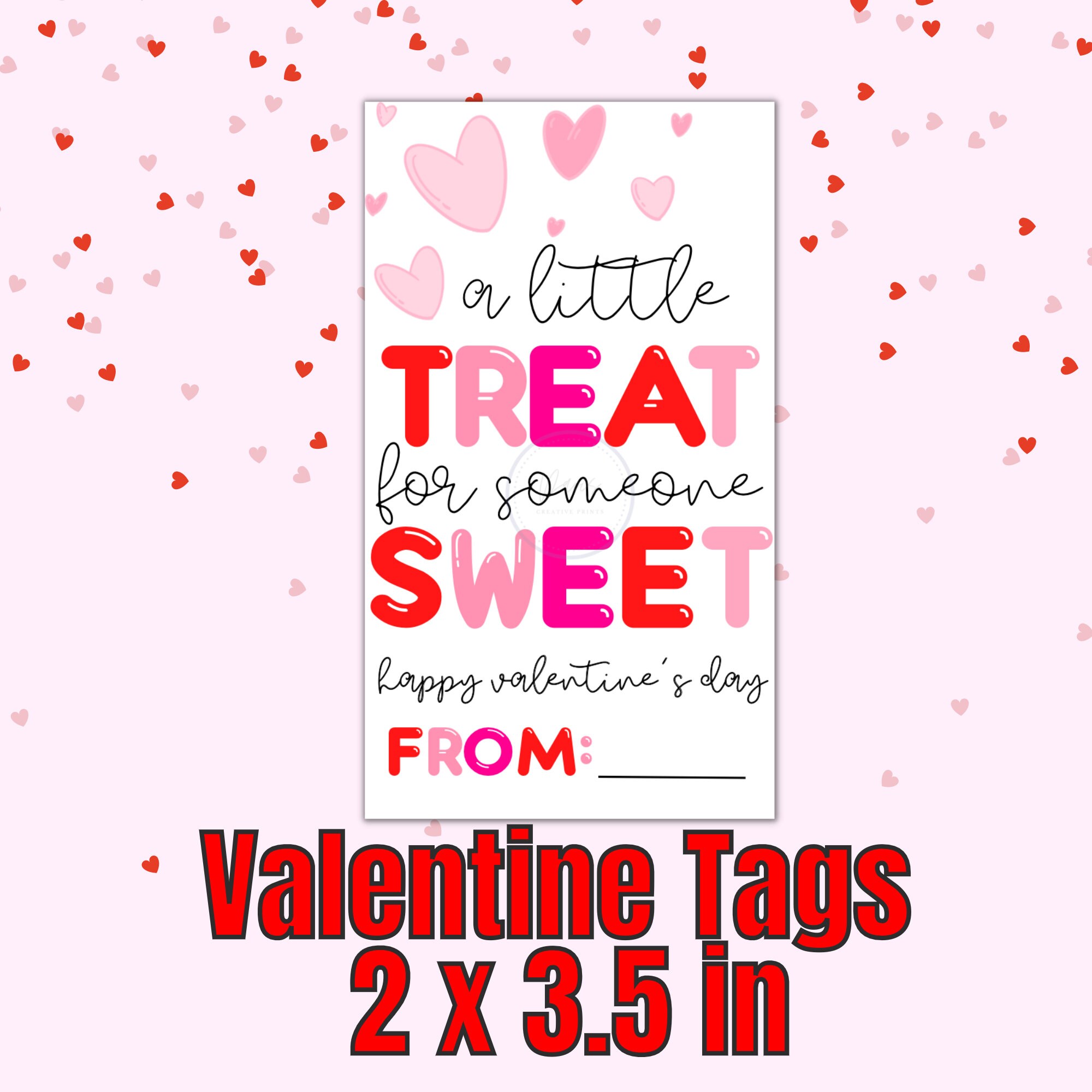 Valentines Day Gift Tags Valentine Cards A Little Treat for Someone ...