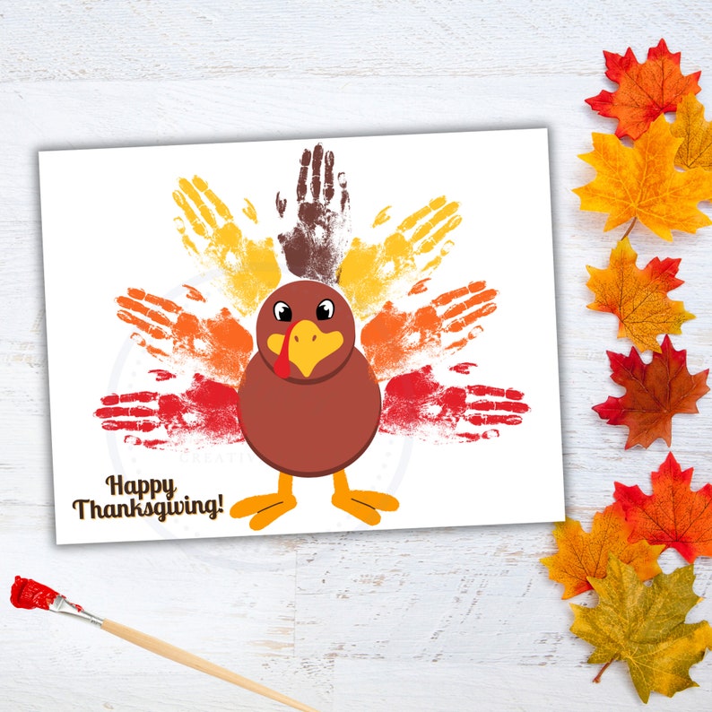 Thanksgiving Handprint Activity | Thanksgiving Turkey Feather Hands ...