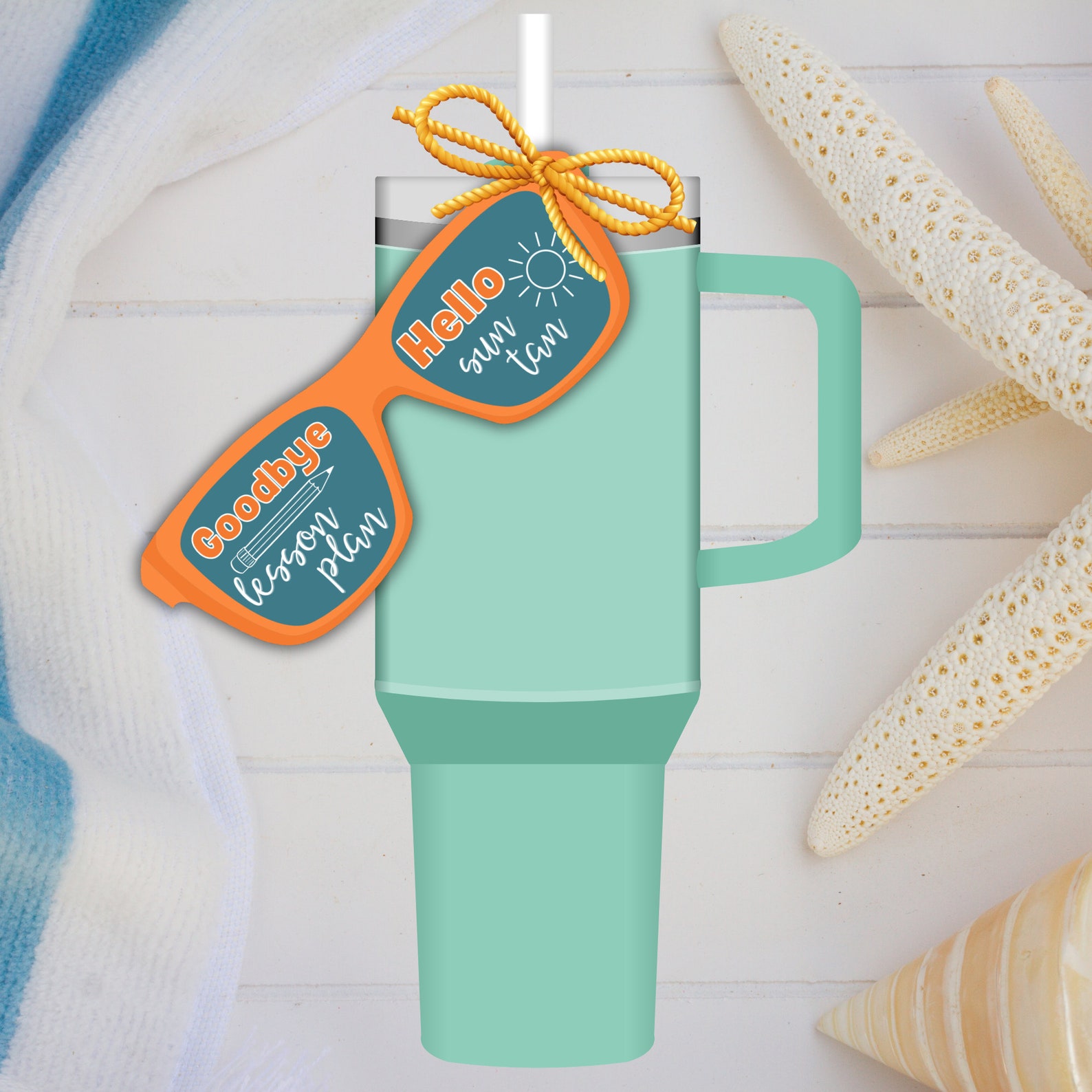 End of the Year Teacher Gift Goodbye Lesson Plan Hello Sun Tan Beach ...