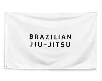 Double Sided Black Jiu Jitsu Flag - 24x36 Inches - Etsy