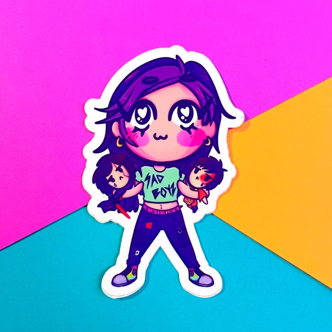 Sad Boy Fangirl Sticker Waterproof Vinyl Sticker Cute Kylo Ren Zuko ...