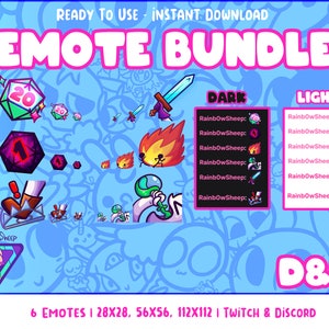D&D Emote Bundle | Pack 1 | Set of 6 | for Twitch and Discord| Dungeons ...