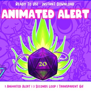 D20 | Animation | Twitch Alert | GIF Animation | Animated Alert ...
