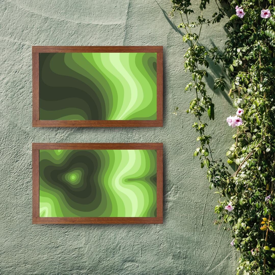 Green Abstract Digital Prints, High Quality PDF for Computer Background ...
