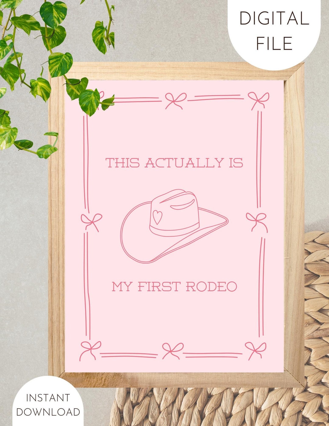 First Rodeo Print, First Rodeo Art, First Rodeo Digital Download ...