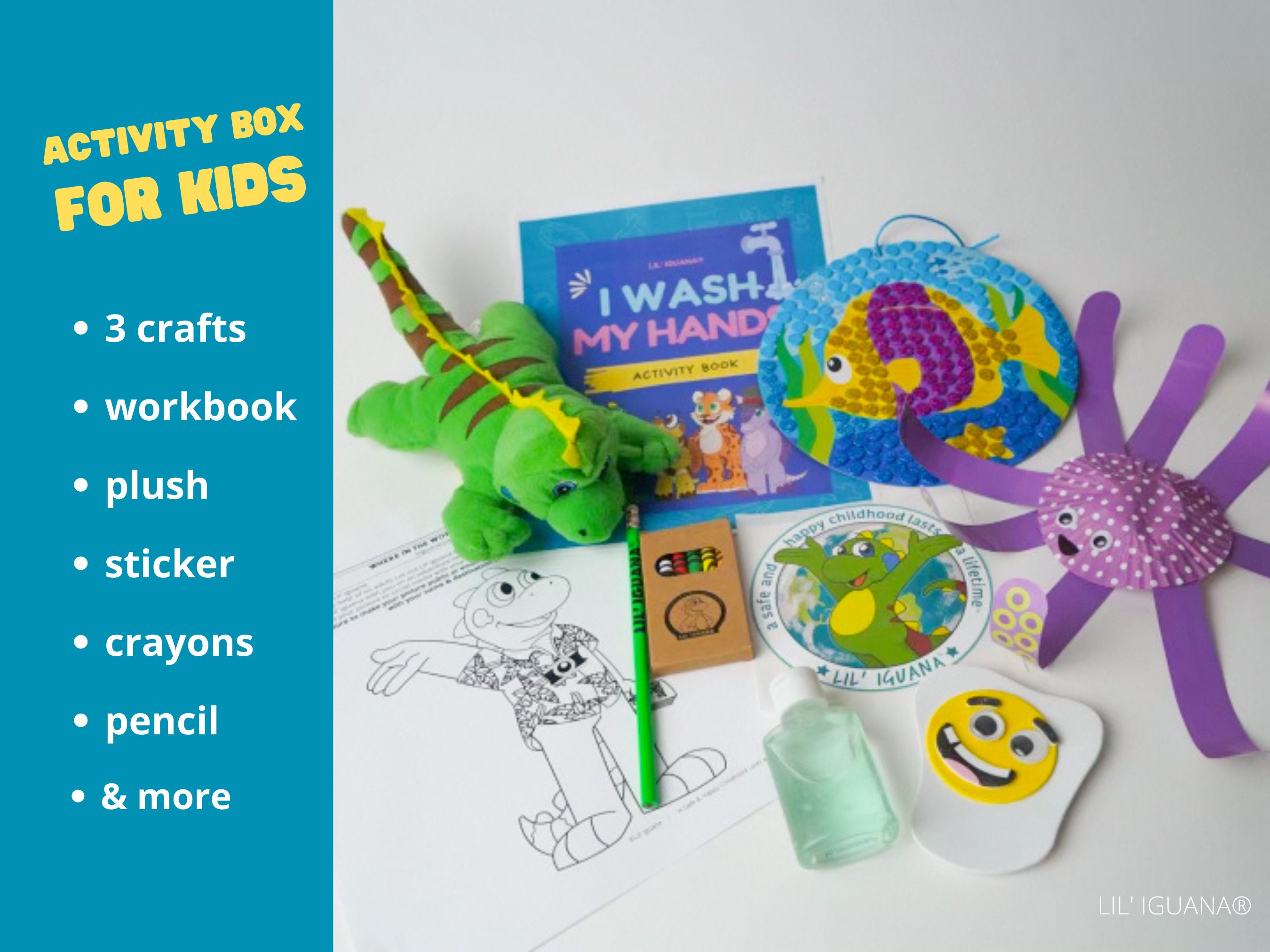Hand Washing Activity Box: Plush, Crafts & Workbook - Etsy