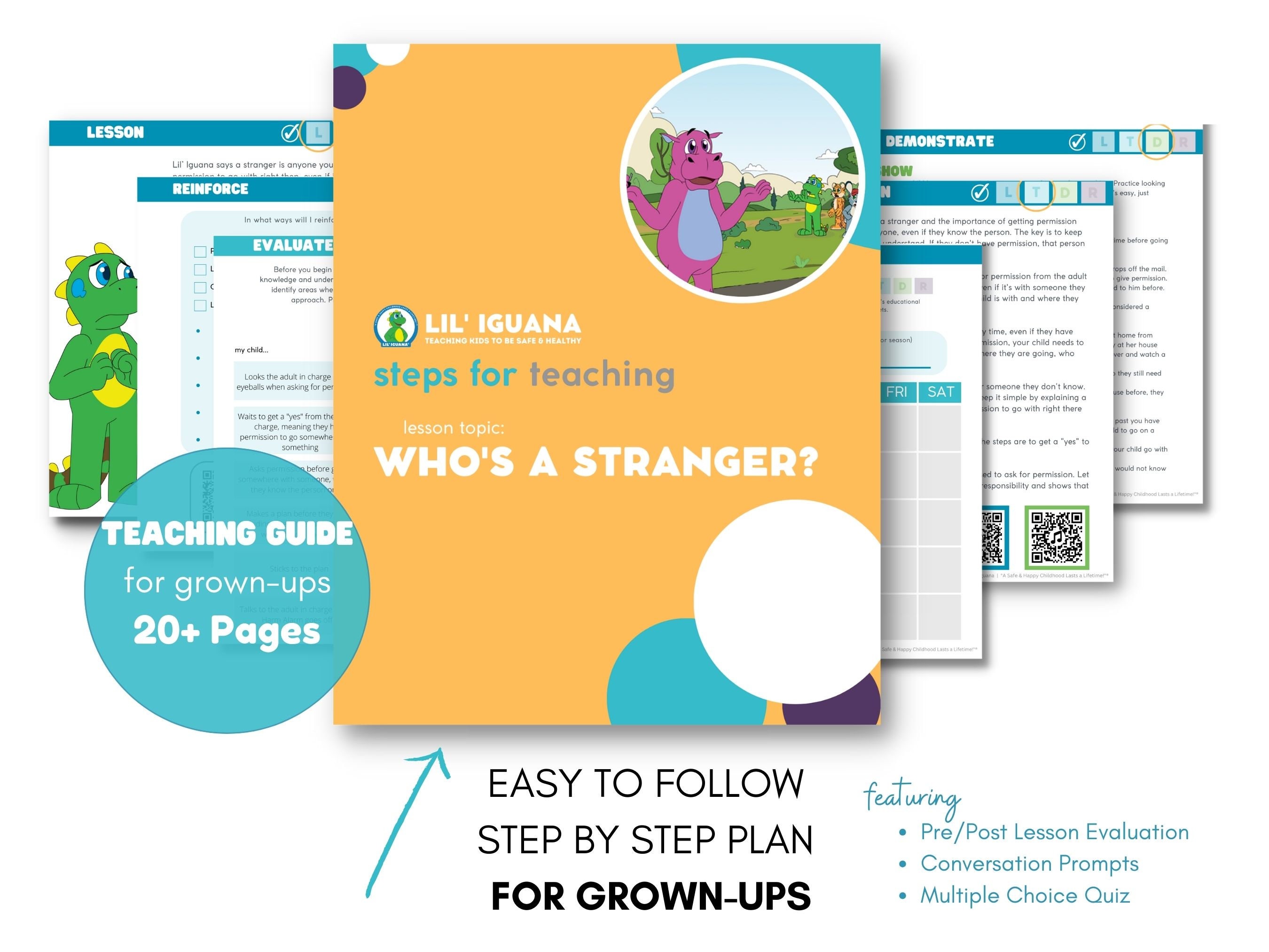 Stranger Danger Safety Prevention Lesson Plan Teaching Guide for Grown ...