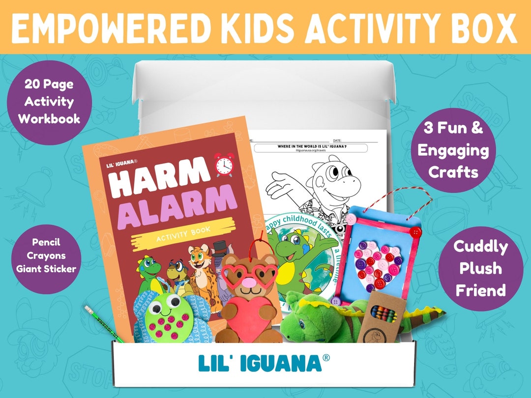 Harm Alarm Activity Box: Crafts, Plush, Workbook - Etsy