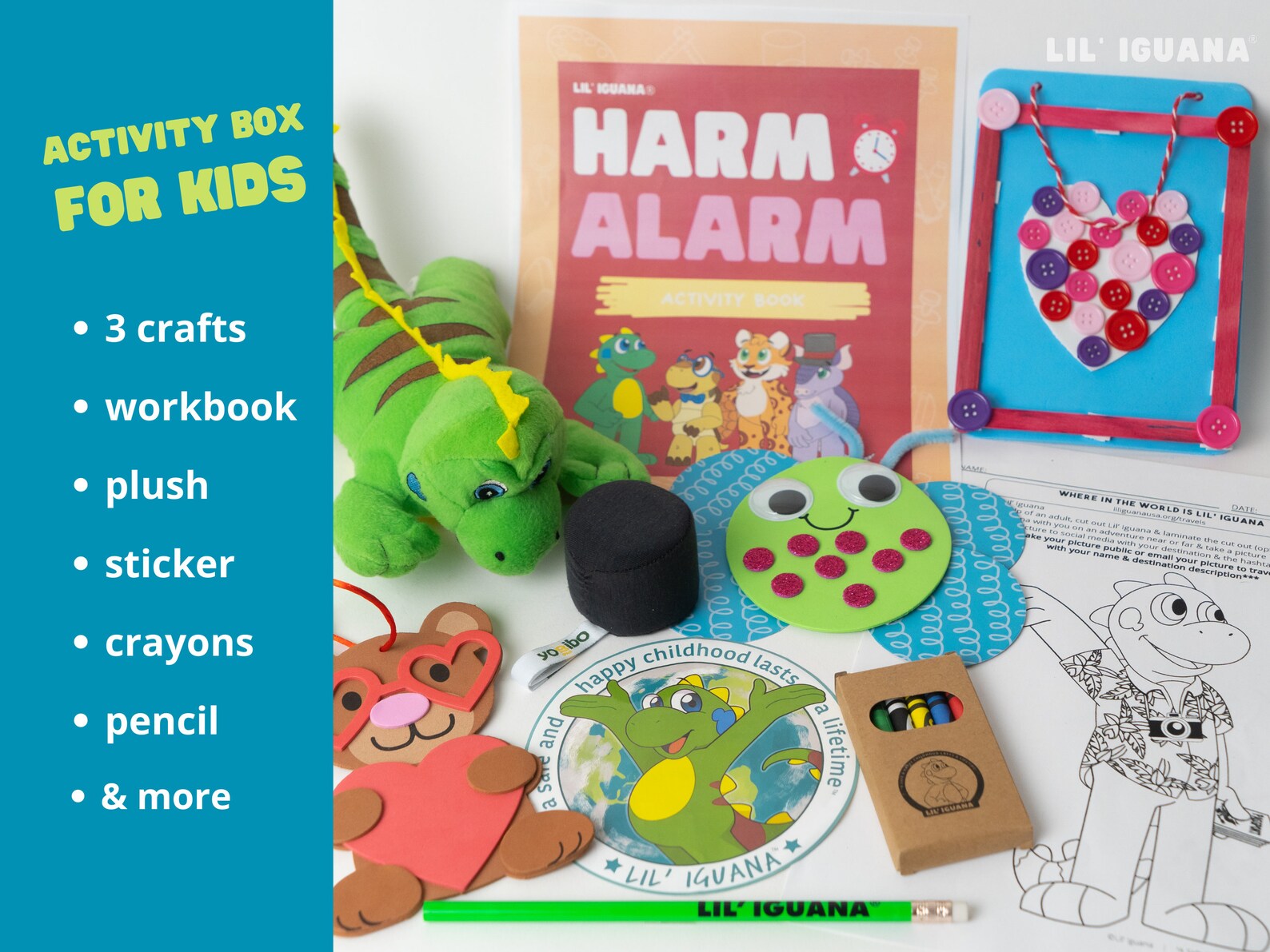 Harm Alarm Activity Box: Crafts, Plush, Workbook - Etsy