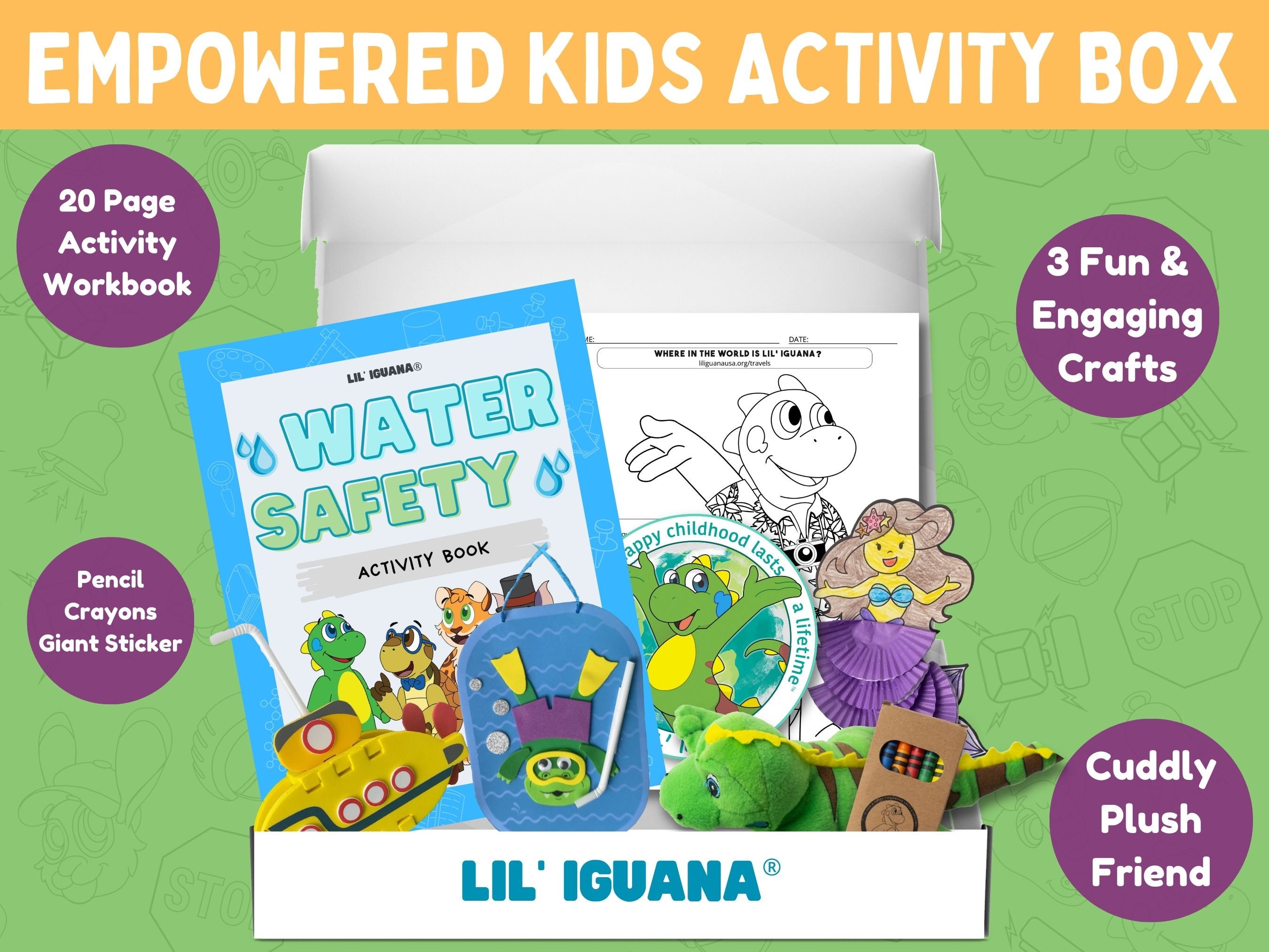 Water Safety Activity Box | Lil' Iguana Workbook & Crafts - Etsy