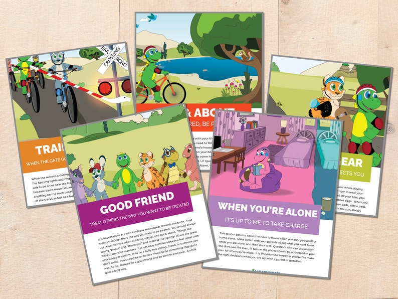 Lesson Guides Proactive Safety Well Being Worksheet Colorful Printable ...