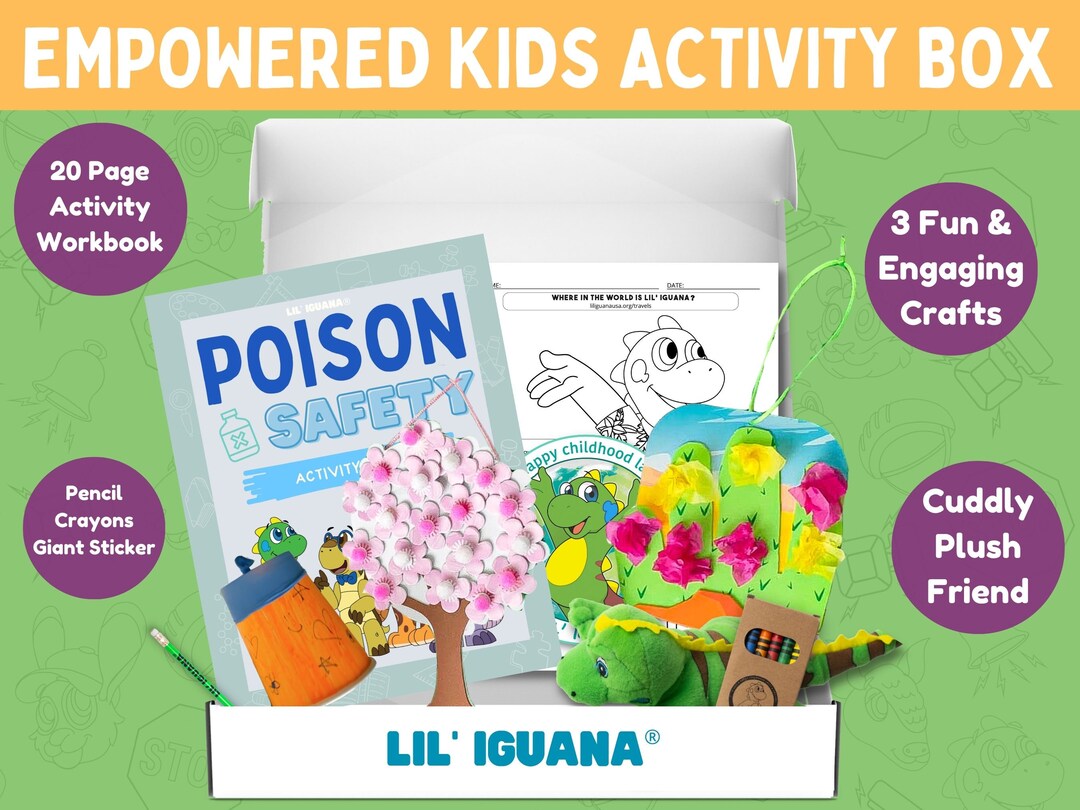 Poison Safety Activity Box: Plush, Crafts, Workbook - Etsy