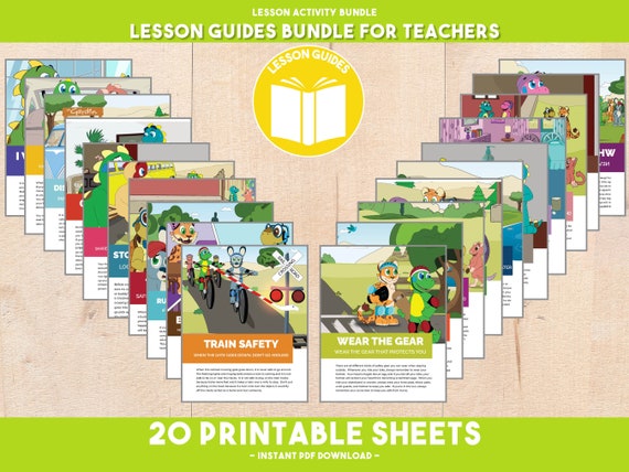 Lesson Guides Proactive Safety Well Being Worksheet Colorful - Etsy