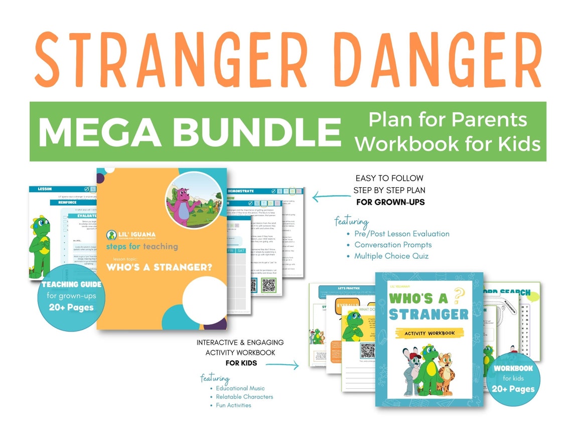 Stranger Danger Safety Prevention Lesson Plan Teaching Guide for Grown ...