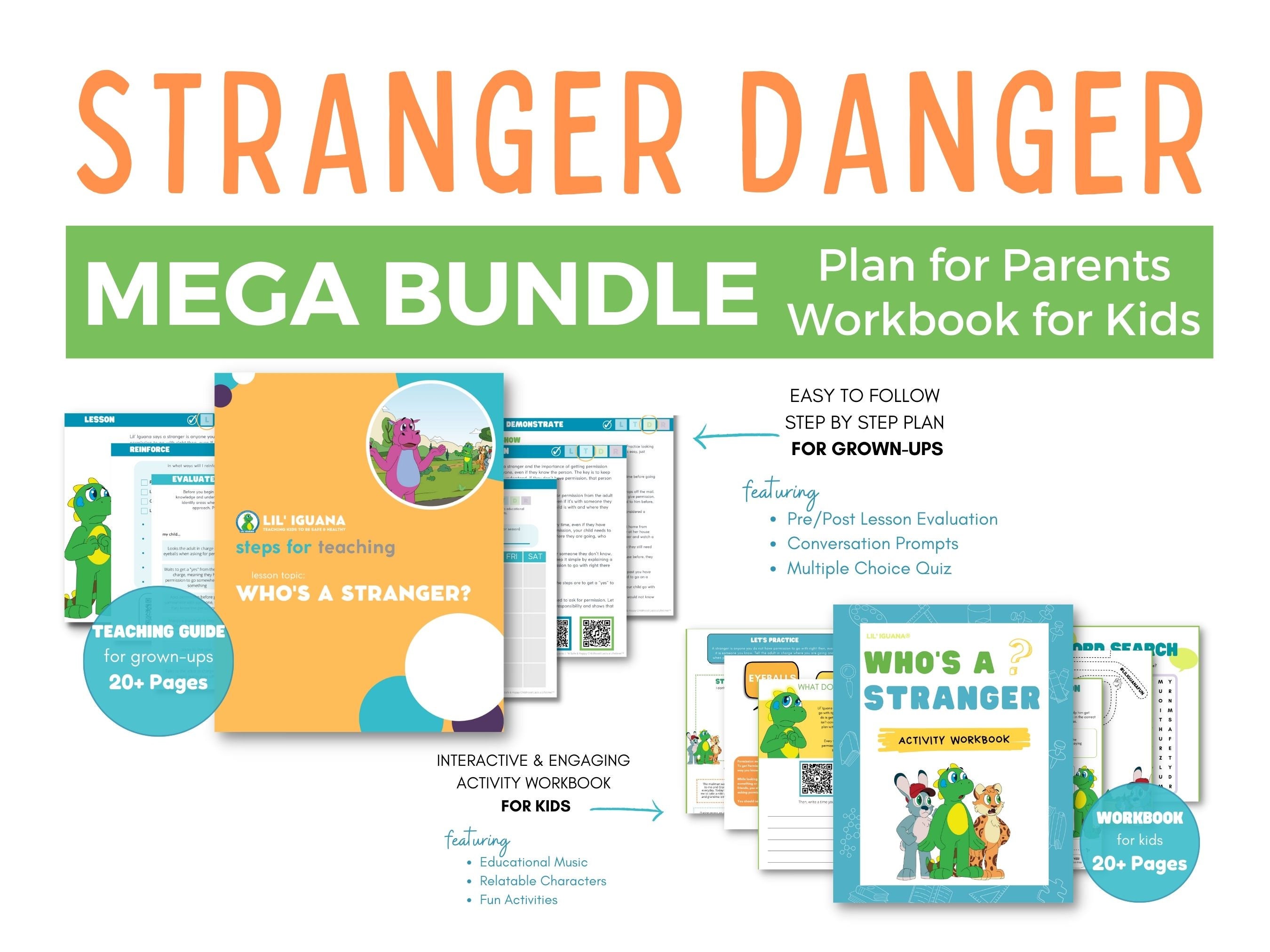 Stranger Danger Safety Prevention Lesson Plan Teaching Guide for Grown ...