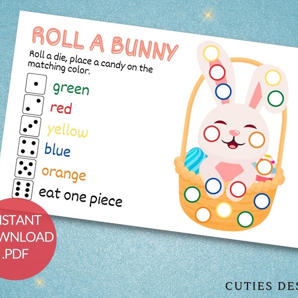 Easter Dice Game Printable - Etsy