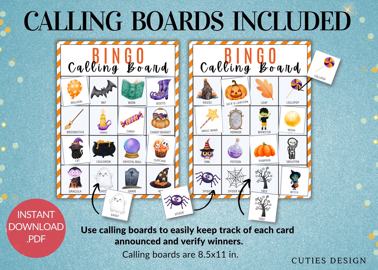 Halloween BINGO 120 Printable Cards Halloween Games for Kids - Etsy