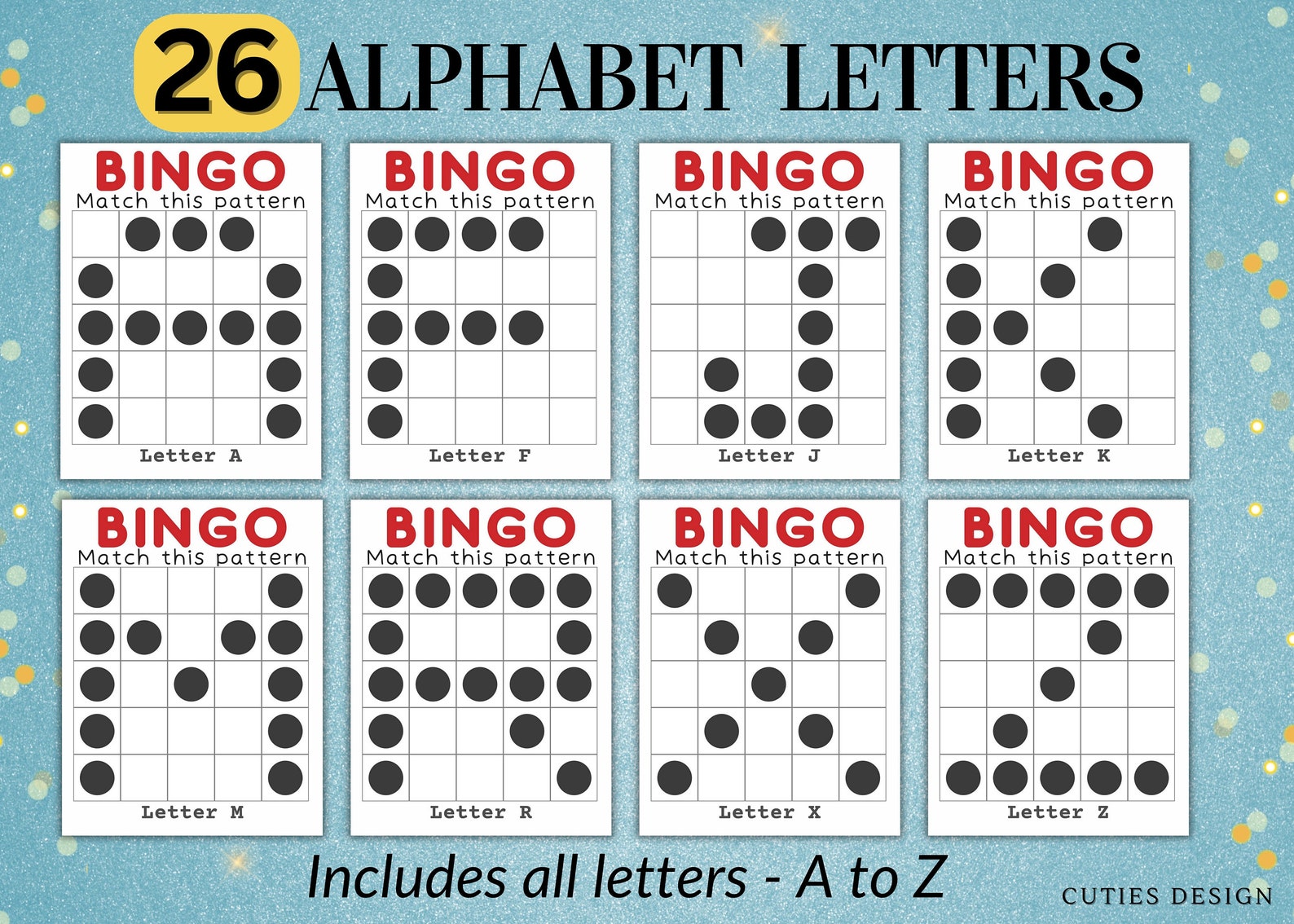 Bingo Pattern Playbook: 56 Unique Patterns for Kids & All Ages Bingo ...