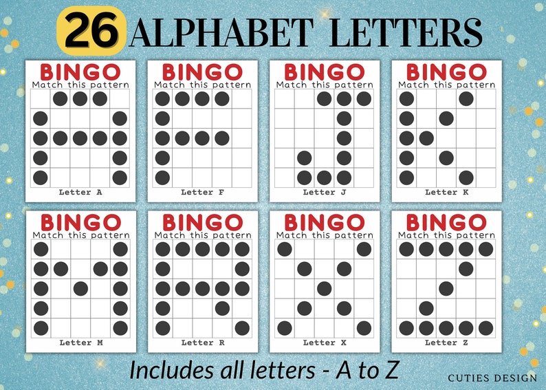 Bingo Pattern Playbook: 56 Unique Patterns for Kids & All Ages Bingo ...