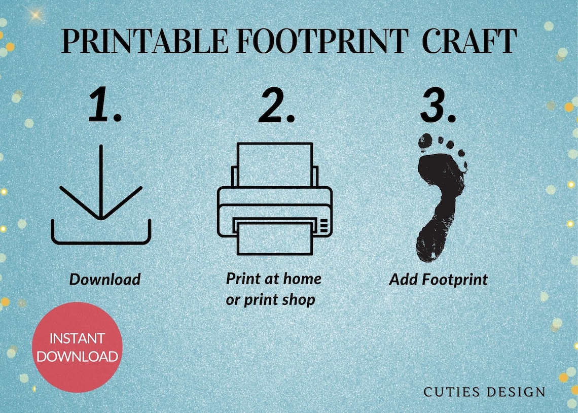 Father's Day Spanish Footprint Printable Baby Keepsake Art Craft Día ...