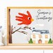 Christmas Handprint Art, Personalized Winter Cardinal Handprint Craft ...
