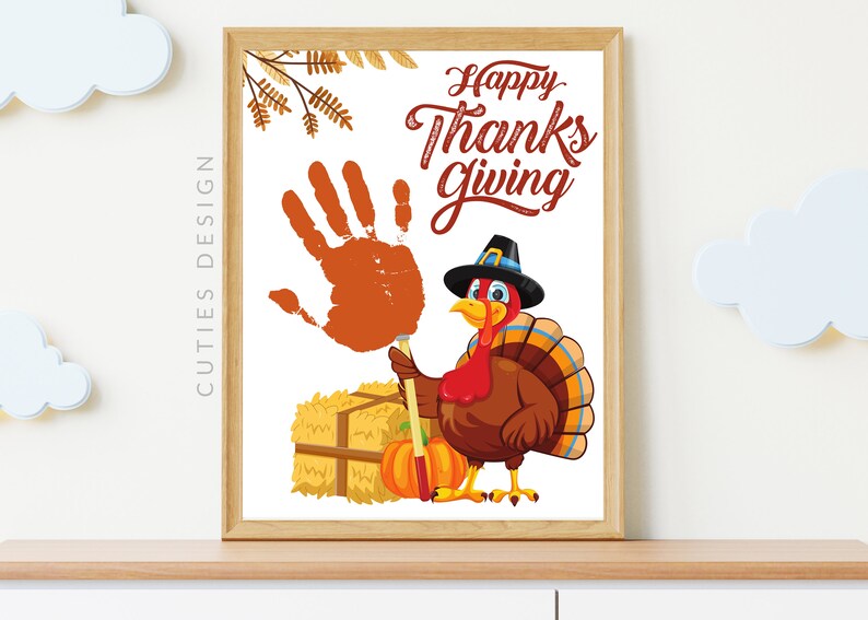 Handprint Art Thanksgiving Printable Crafts for Kids Fall Crafts ...