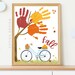 Handprint Art Fall Craft Printable Baby Card Memory Keepsake Art Kids ...