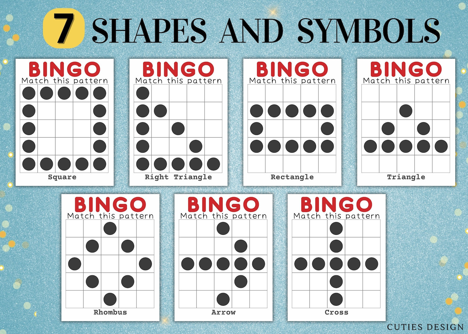 Bingo Pattern Playbook: 56 Unique Patterns for Kids & All Ages Bingo ...