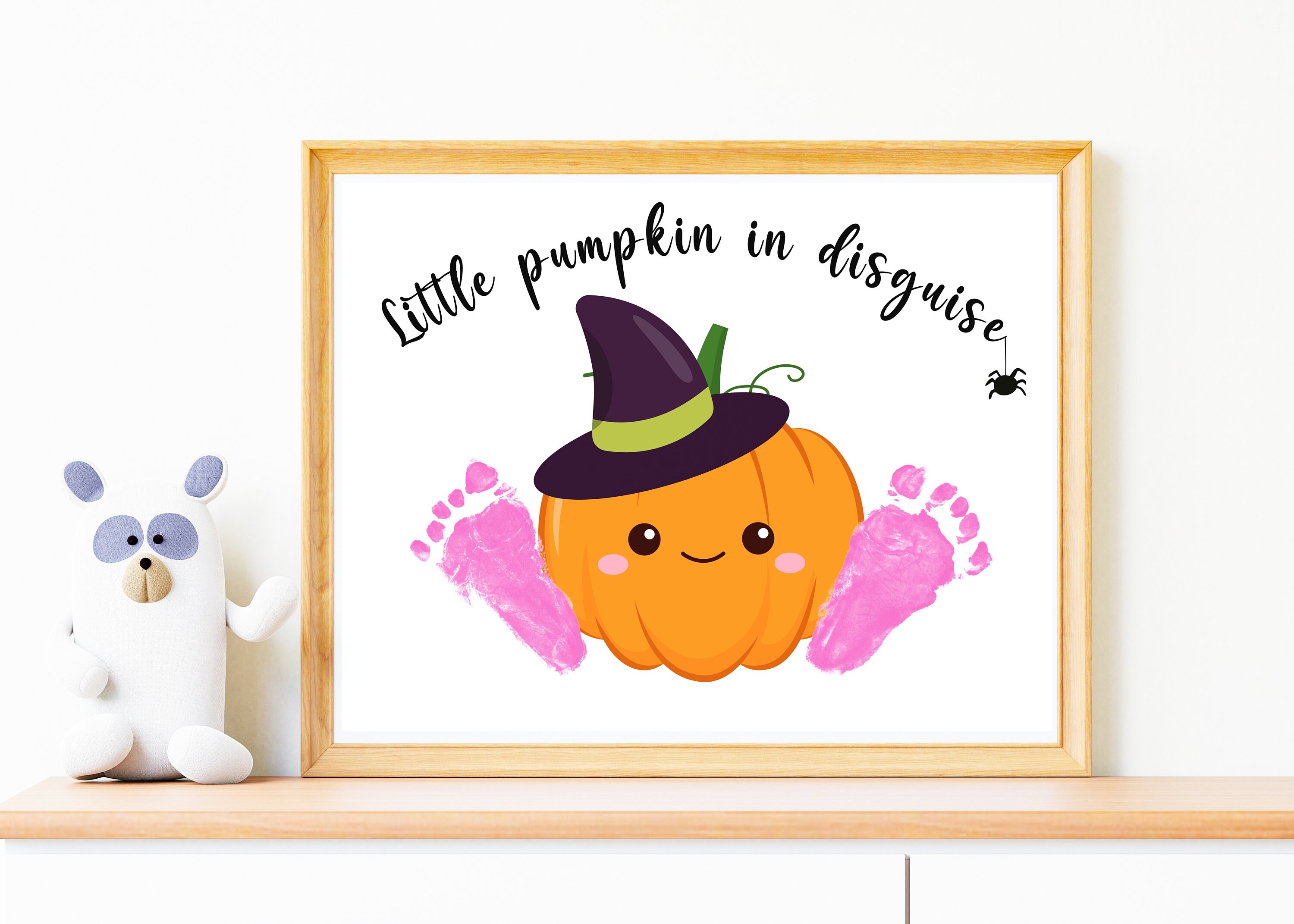 Halloween Handprint Footprint Art Craft Bundle for Kids Toddler Memory ...