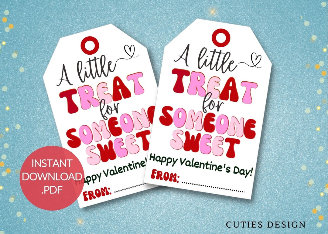 Valentines Day Gift Tags, Printable Valentine's Day Gift Tags, School ...