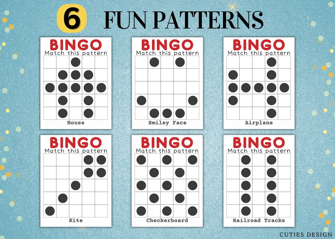 Bingo Pattern Playbook: 56 Unique Patterns for Kids & All Ages - Etsy ...