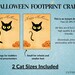Halloween Printable Craft for Baby Footprint Keepsake Art Craft Teacher ...