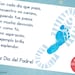 Father's Day Spanish Footprint Printable Baby Keepsake Art Craft Día ...