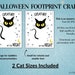 Halloween Printable Craft for Baby Footprint Keepsake Art Craft Teacher ...