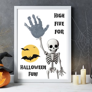 Halloween Handprint Craft for Baby Memory Keepsake Art Teacher Parent ...