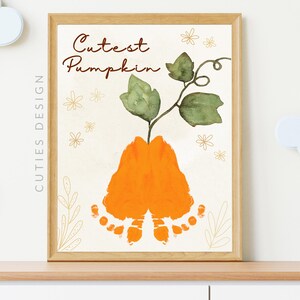 Handprint Art Fall Printable Craft Bundle for Baby Toddler Memory ...