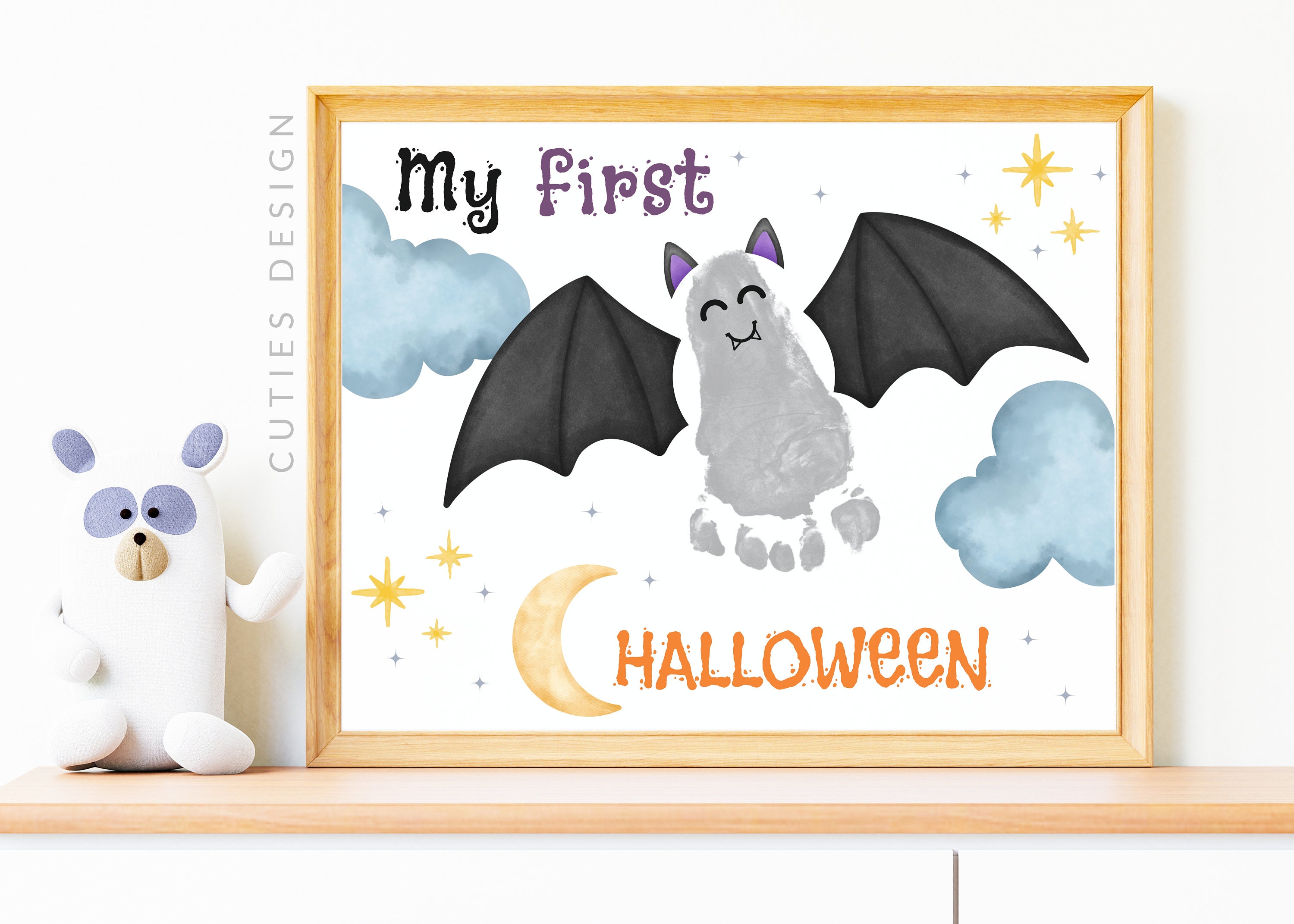 My First Halloween Printable Craft Baby First Halloween - Etsy