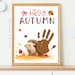 Handprint Art Fall Printable Craft Bundle for Baby Toddler Memory ...