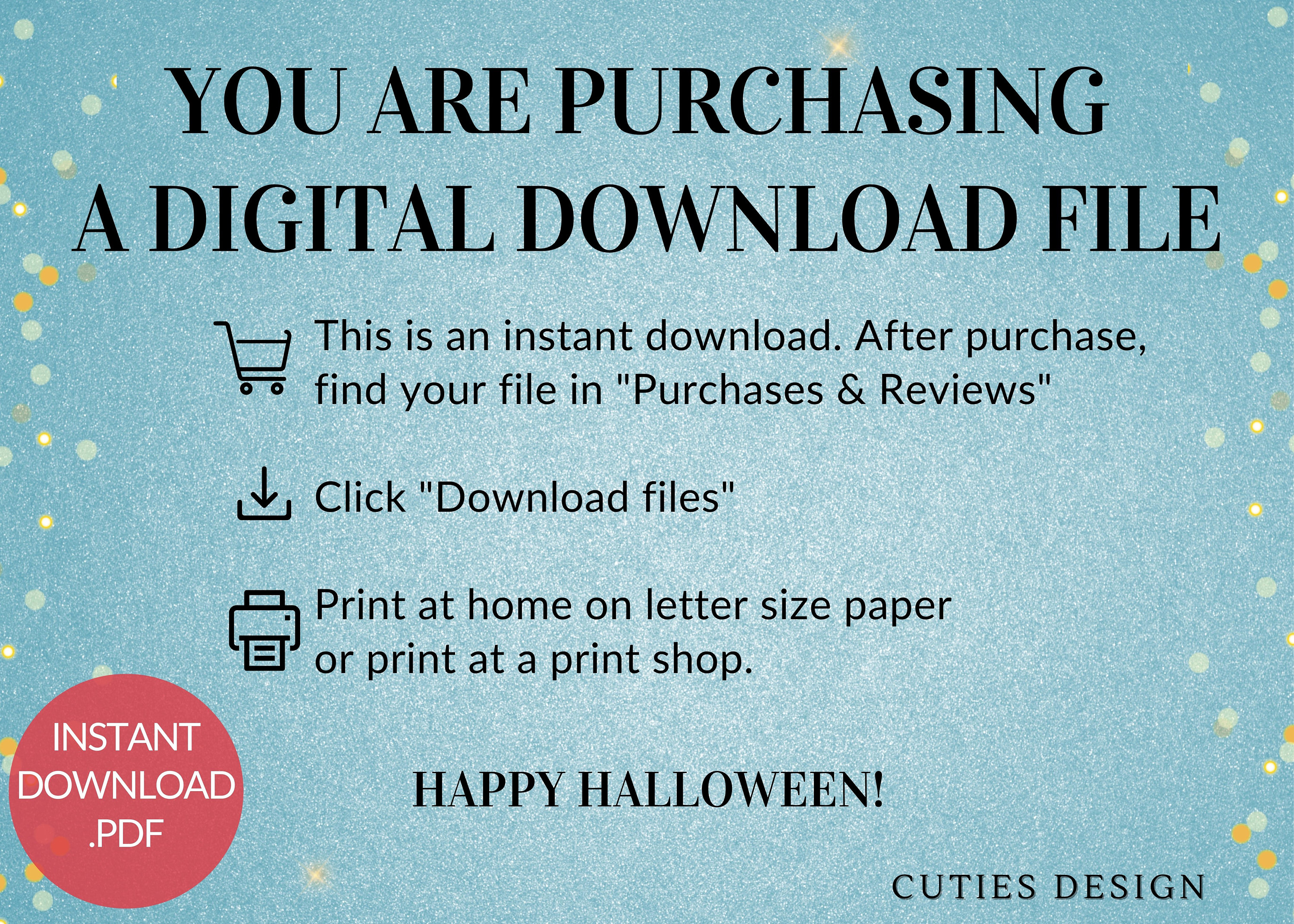 Halloween Game Roll a Die Instant Download Halloween Party Game for ...