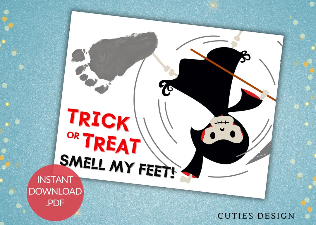Handprint Art Halloween Printable Craft Pre-school Activity for Baby ...