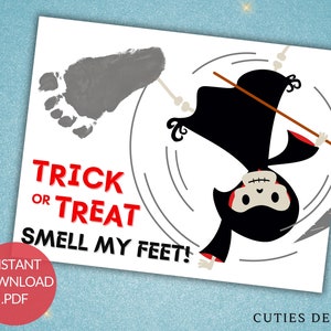Handprint Art Halloween Printable Craft Pre-school Activity for Baby ...