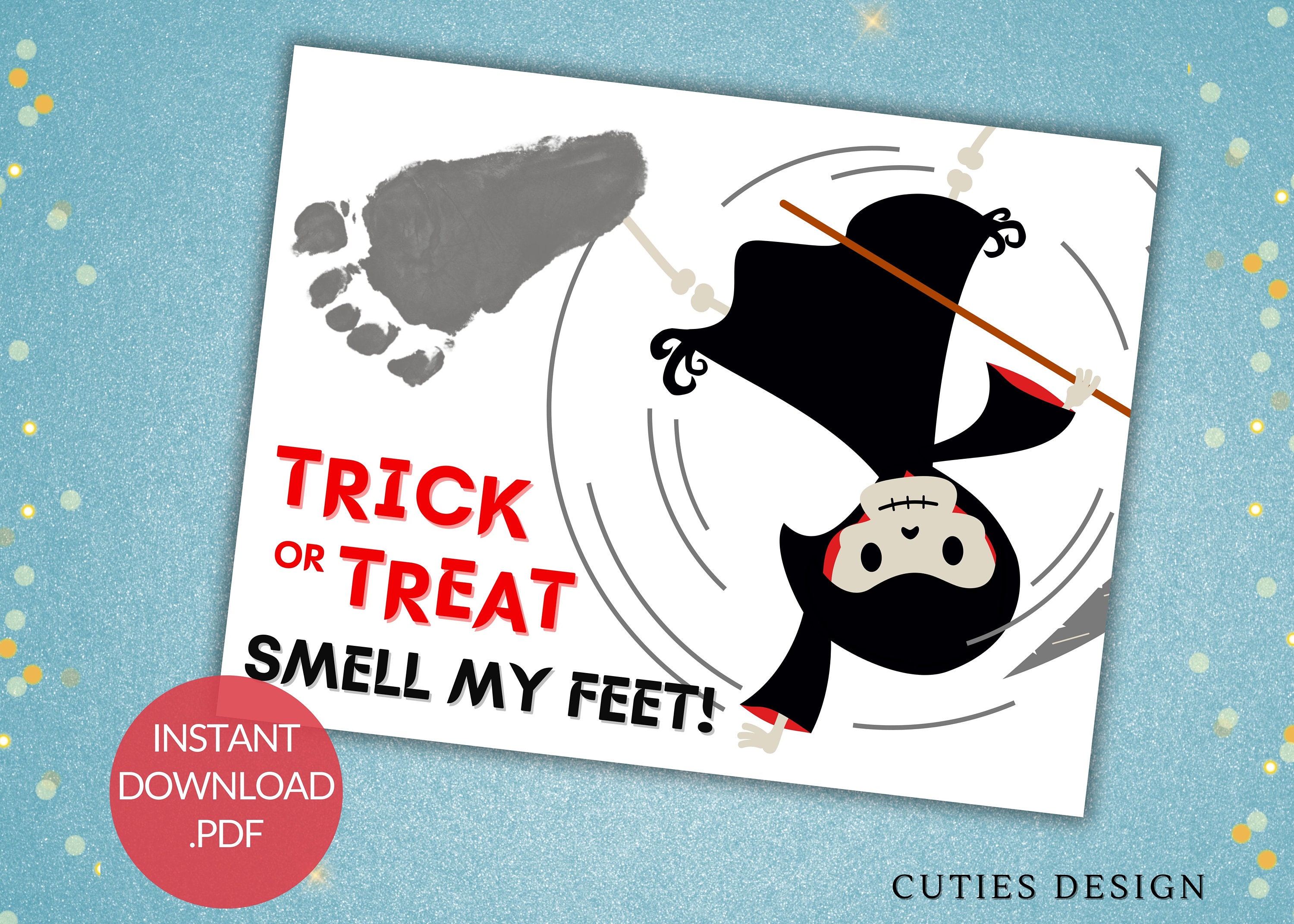 Handprint Art Halloween Printable Craft Pre-school Activity - Etsy