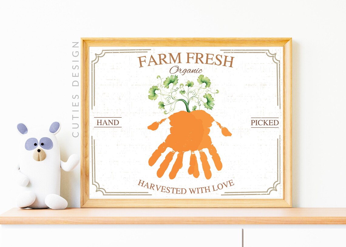 Fall Handprint Art Printable Crafts for Kids Memory Keepsake Craft ...