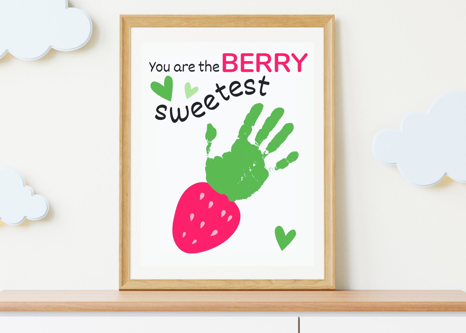 Printable Craft for Baby Toddler Handprint Keepsake Art Craft Teacher ...