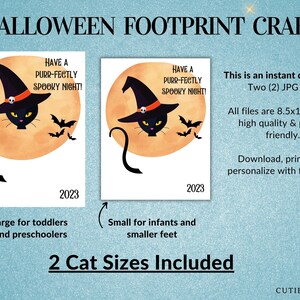 Handprint Art Halloween Preschool Activity Craft for Baby Footprint ...