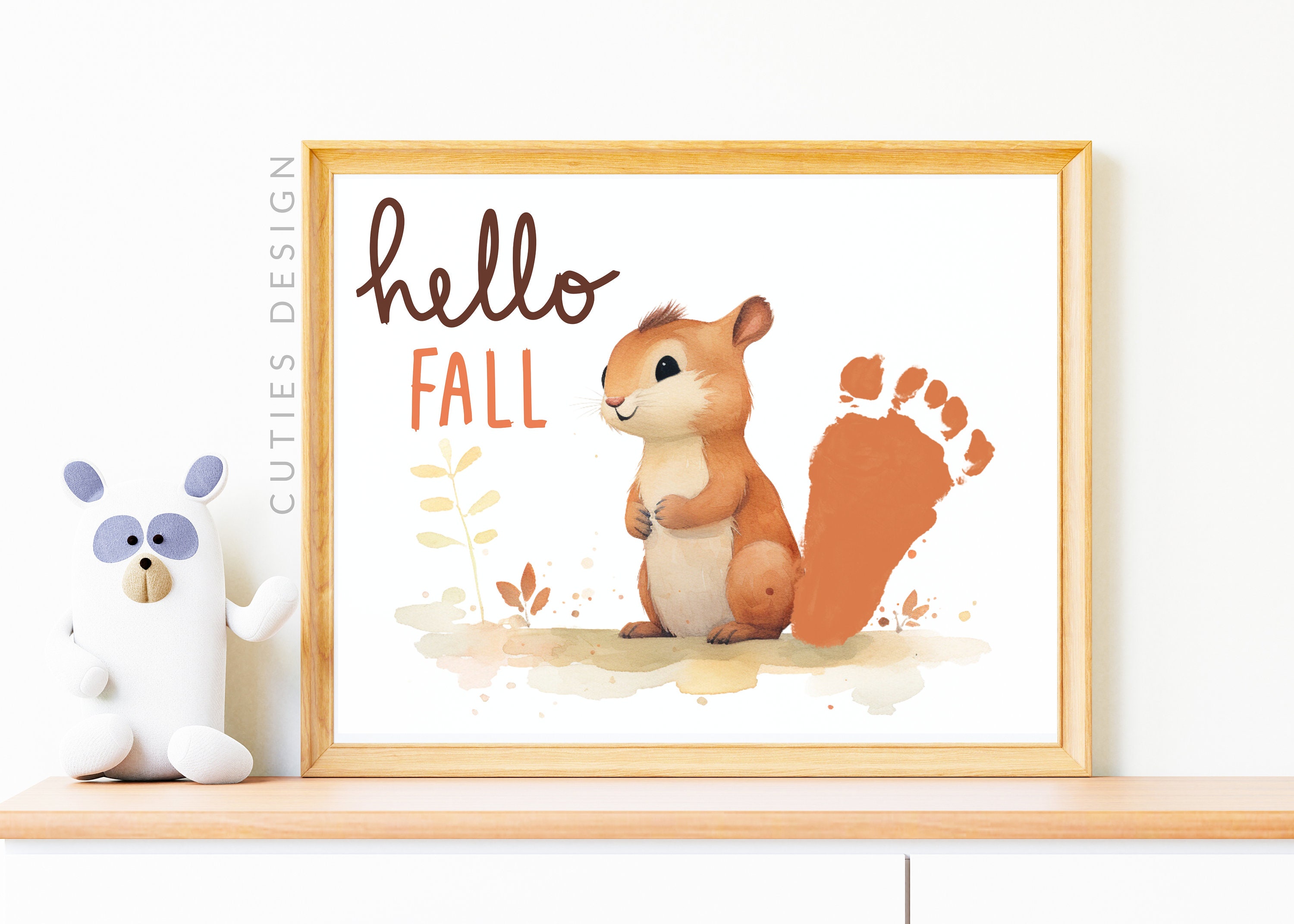 Handprint Art Fall Printable Craft Bundle for Baby Toddler Memory ...