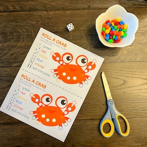 Printable Roll Dice Game, Instant Download Dice Game for Kids and ...