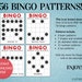 Bingo Pattern Playbook: 56 Unique Patterns for Kids & All Ages Bingo ...